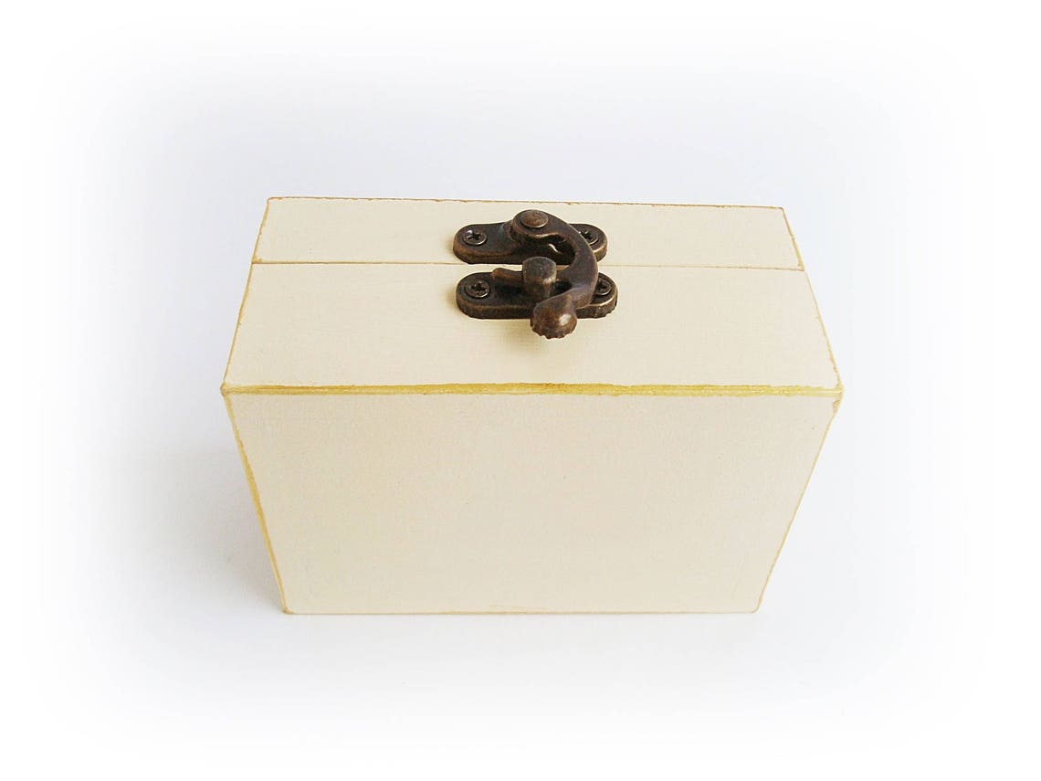 Cream Box Wedding Ring Box Marriage Proposal Wooden Ring - Etsy