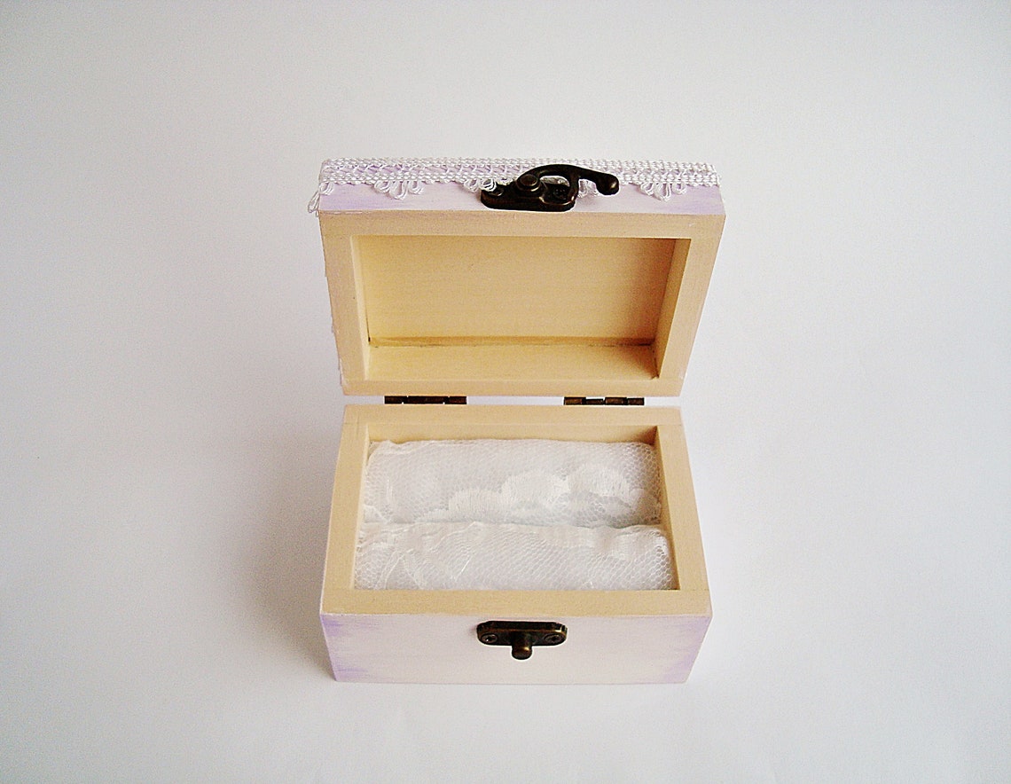 Violet Ring Box Wedding Rings Box Bride and Groom Box | Etsy