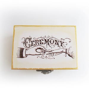 Cream Box, Wedding Ring Box, Marriage Proposal, Wooden Ring Box ...