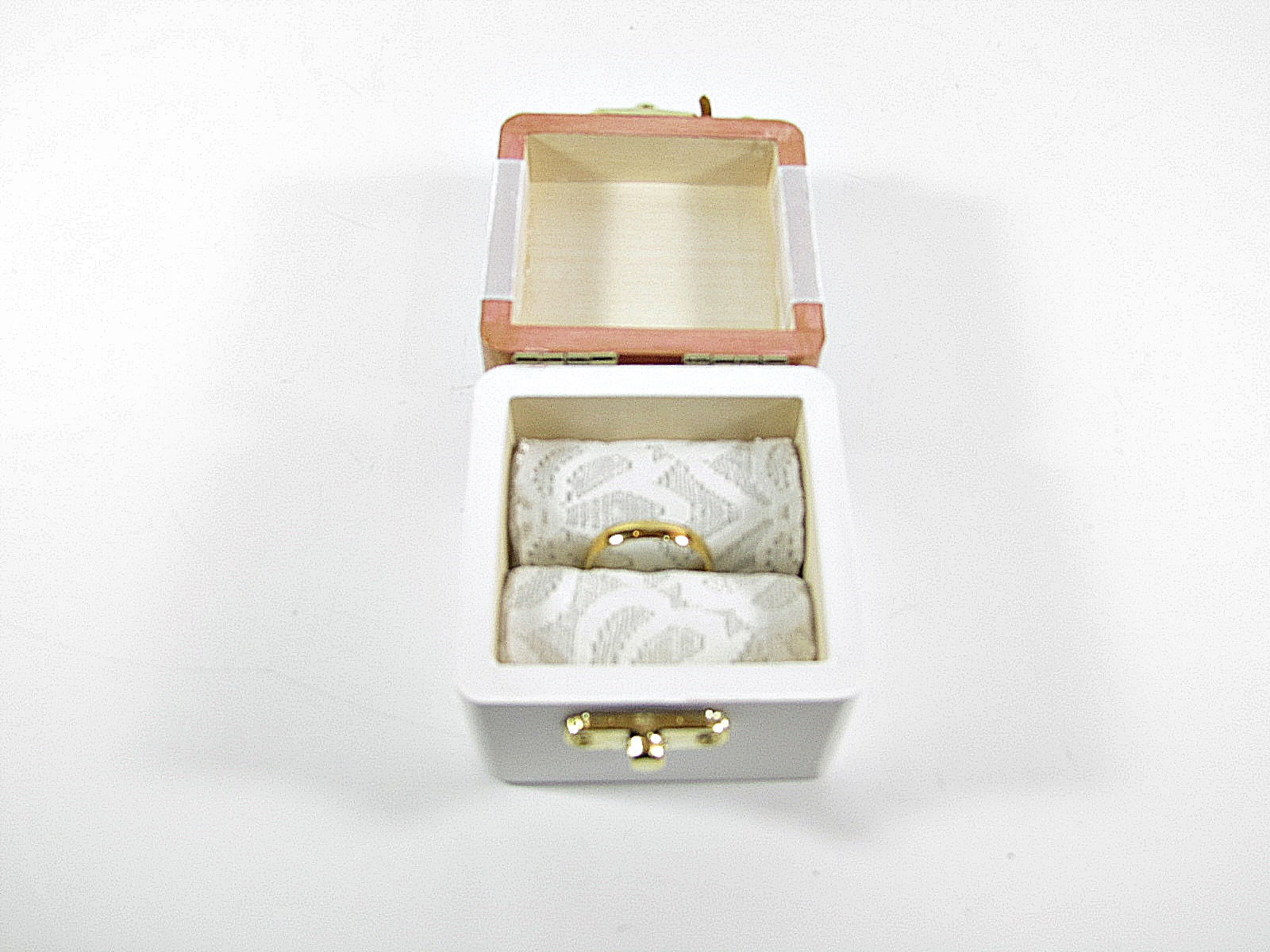 Rose Gold Ring Box Proposal ring box Rose gold and White | Etsy