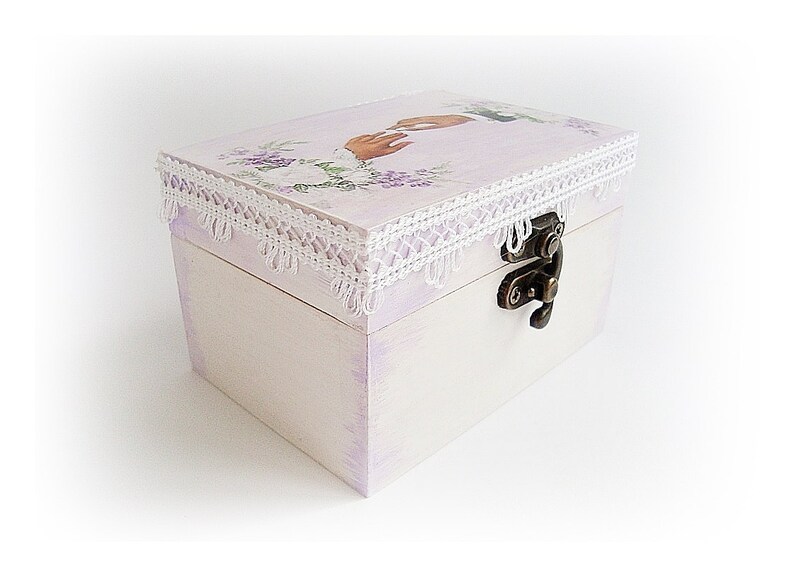 Violet Ring Box Wedding Rings Box Bride and Groom Box | Etsy