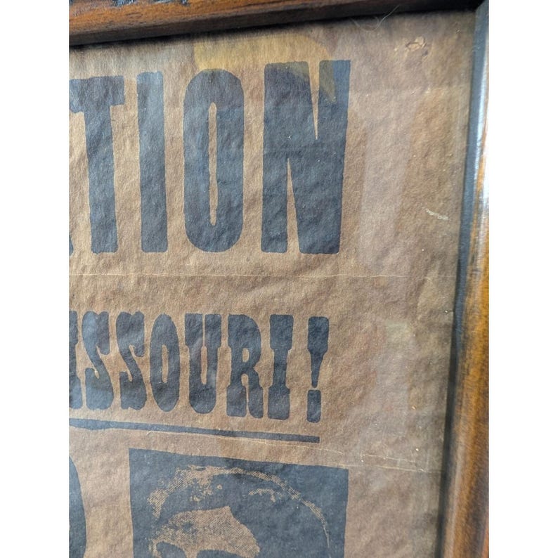 Framed Jesse James 25,000 Wanted Poster Repro Old West Outlaw Western ...