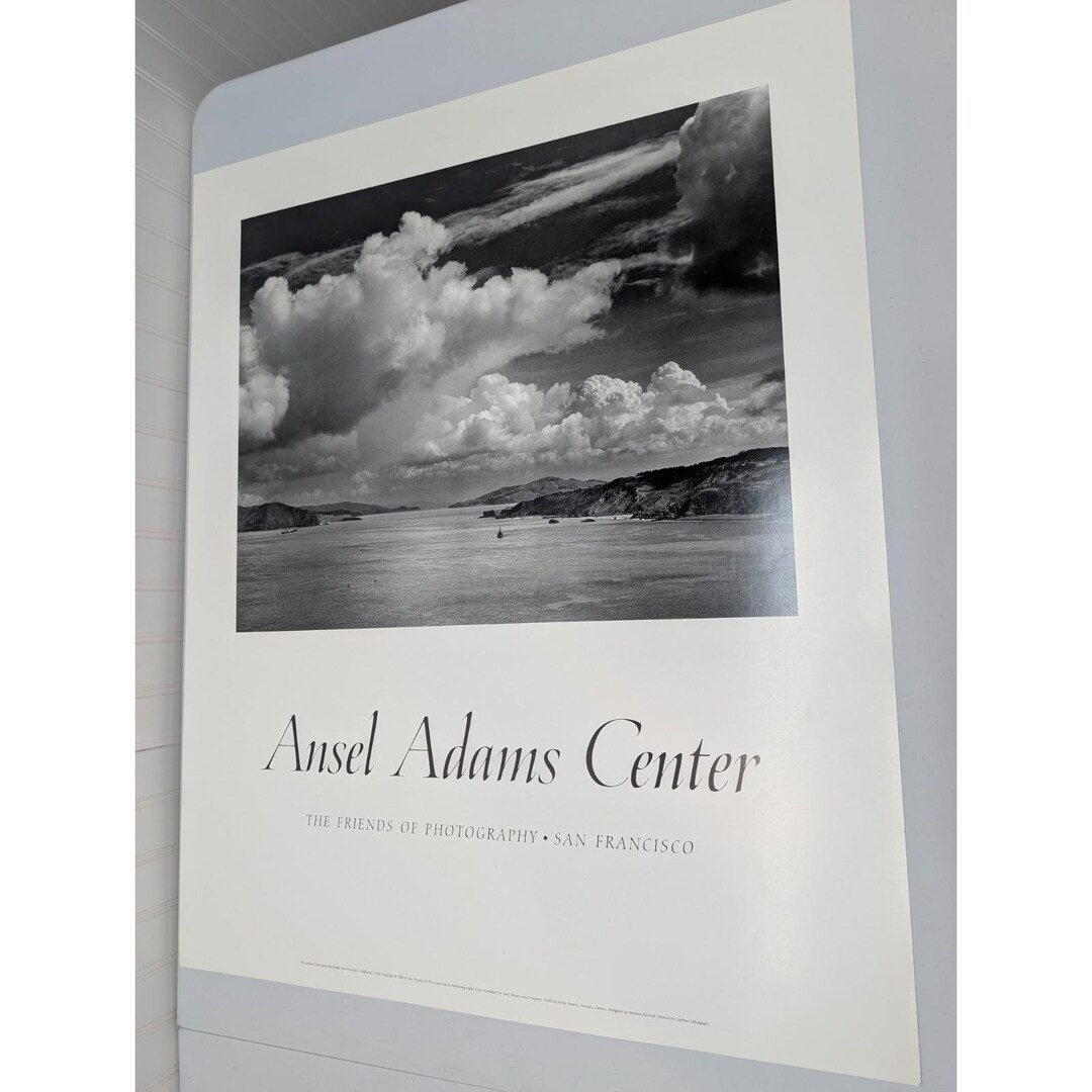 ANSEL ADAMS Golden Gate Before Bridge Lithograph Print 25x31 1986 ...