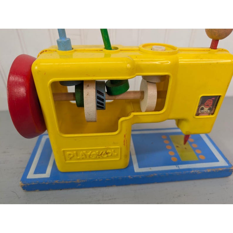 Vintage Playskool Sewing Machine Toy Pretend Play Educational Toy 1960 ...