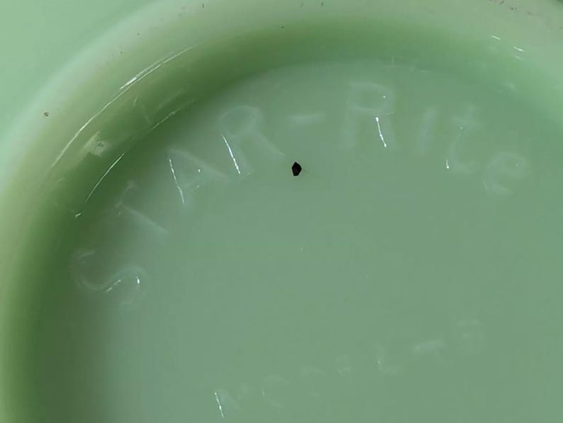 Vintage Magic Maid Star Rite Model B Jadeite Green Mixing Bowl Cereal ...