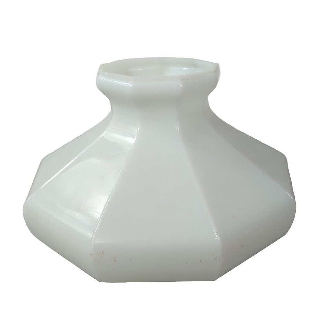 Vintage Milk Glass 12 D Nonagon Light Shade 10 Fitter 9 Panels - Etsy