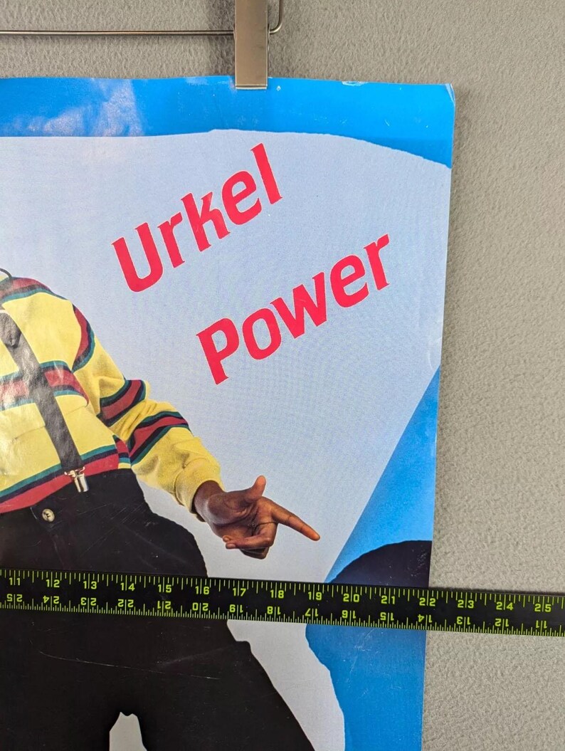 Family Matters Steve Urkel Power Poster Vintage 1991 32" X 22" SIGNED ...