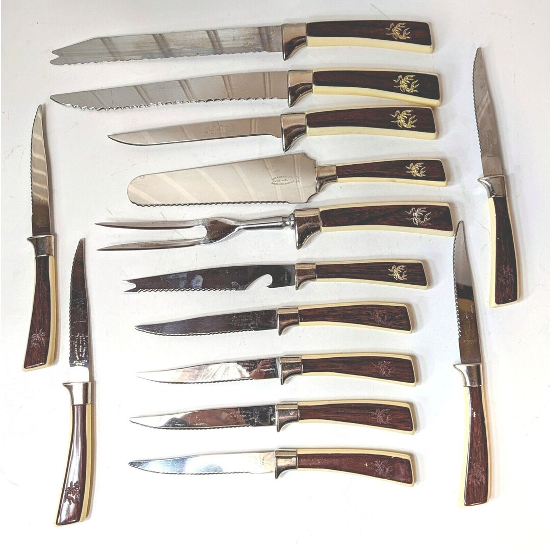 Vintage Lifetime Cutlery Sheffield Eversharp Knife Set 14 Piece ...