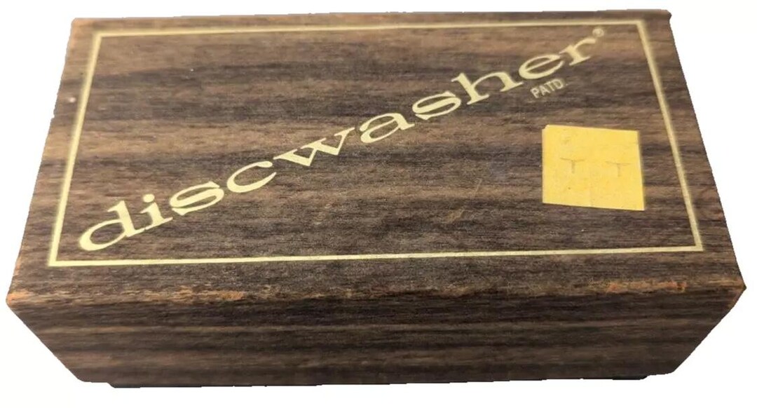 Vintage DISCWASHER Vinyl Record Care System Set Cleaning Retro Wallnut ...