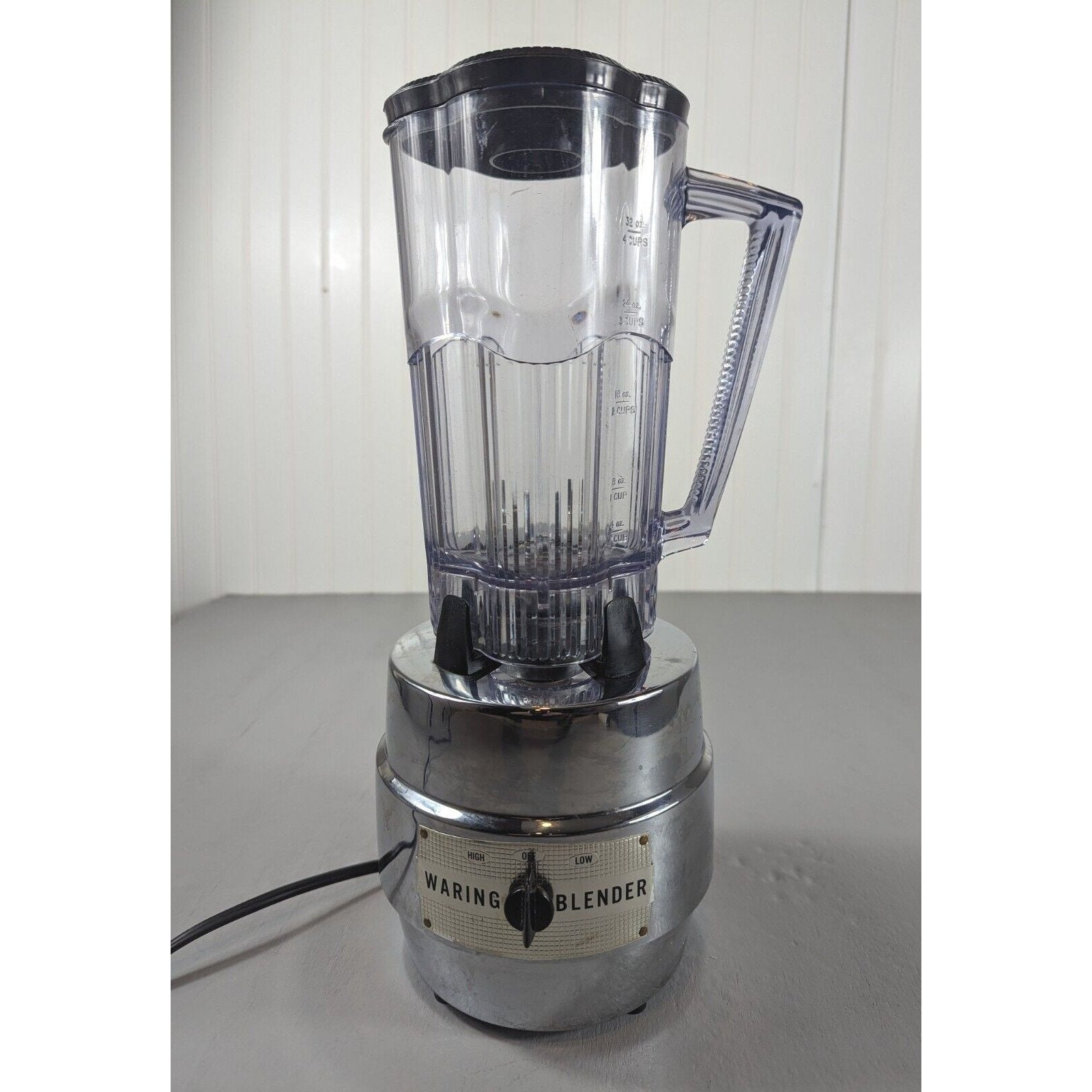 Waring Vintage 2 Speed Chrome Body Blender 32oz Model WB-3 380 Watts ...