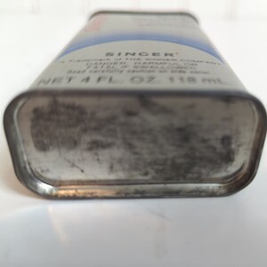 Vintage Rare Singer Sewing Machine Oil Can With Top. Partial Full ...