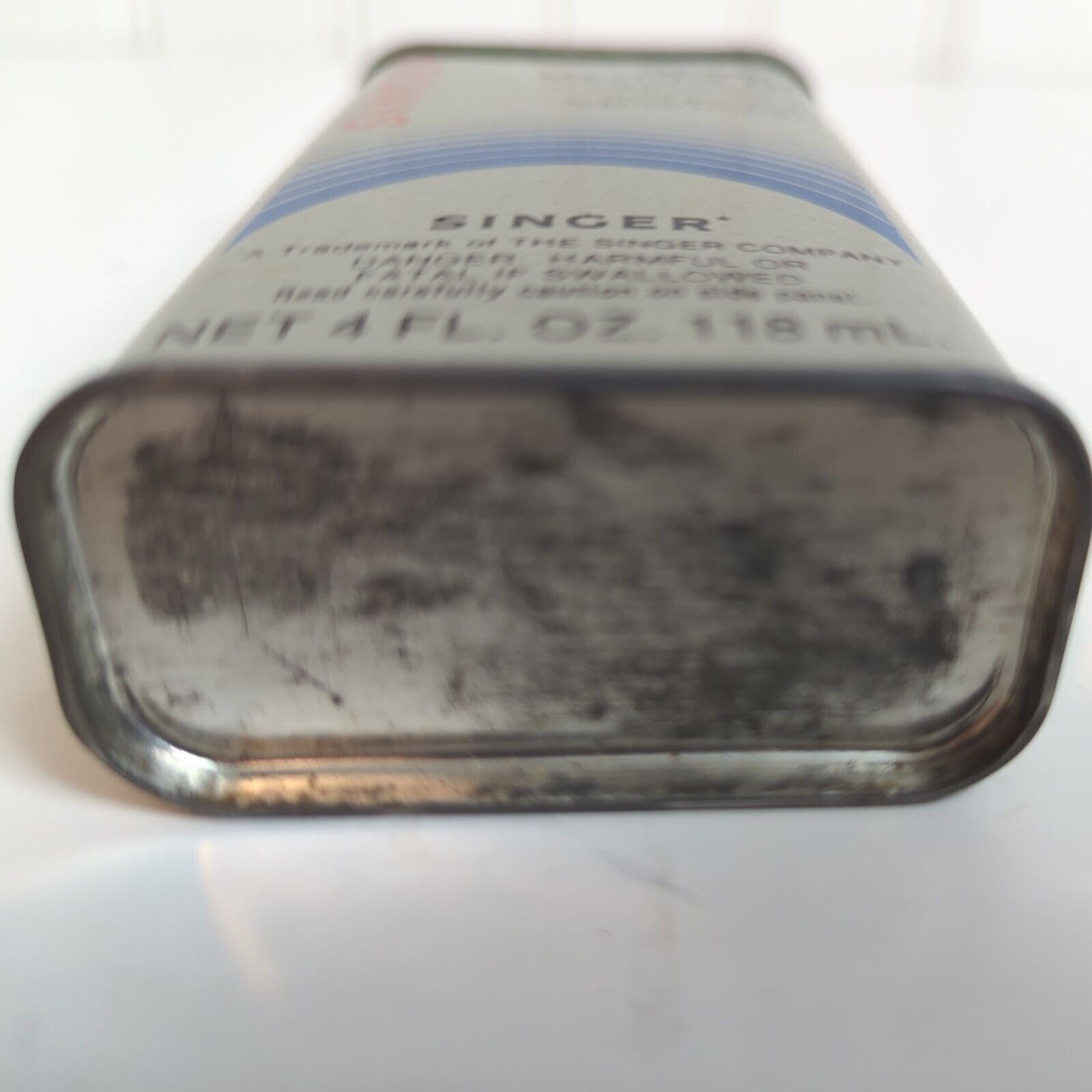 Vintage Rare Singer Sewing Machine Oil Can With Top. Partial Full ...
