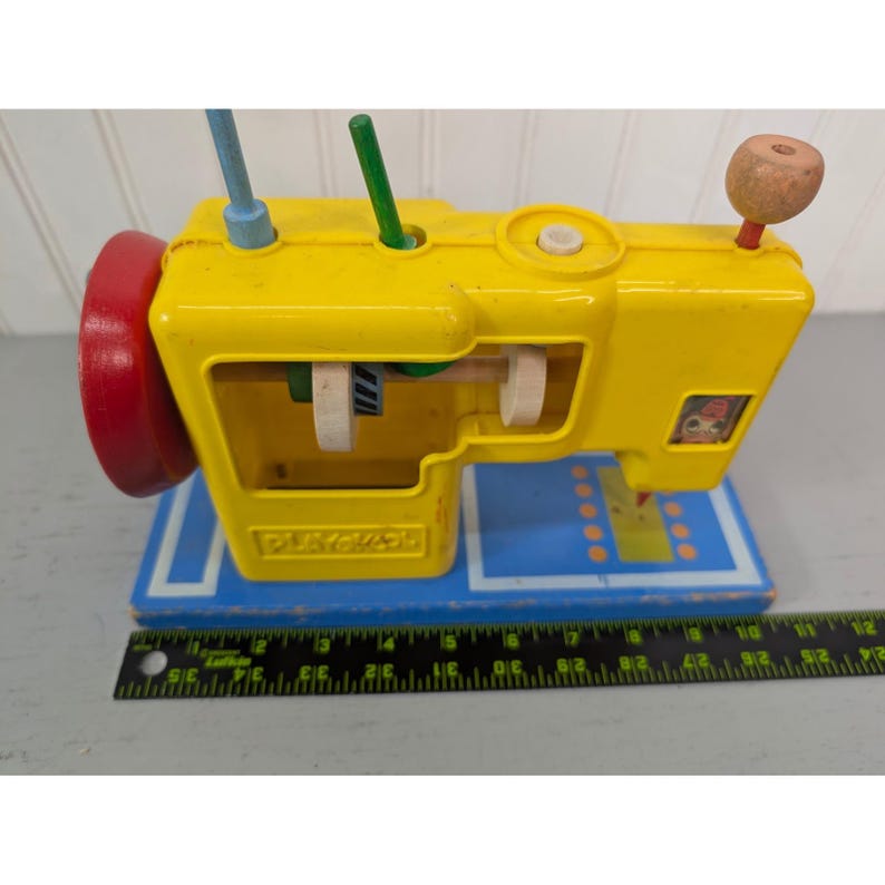 Vintage Playskool Sewing Machine Toy Pretend Play Educational Toy 1960 ...