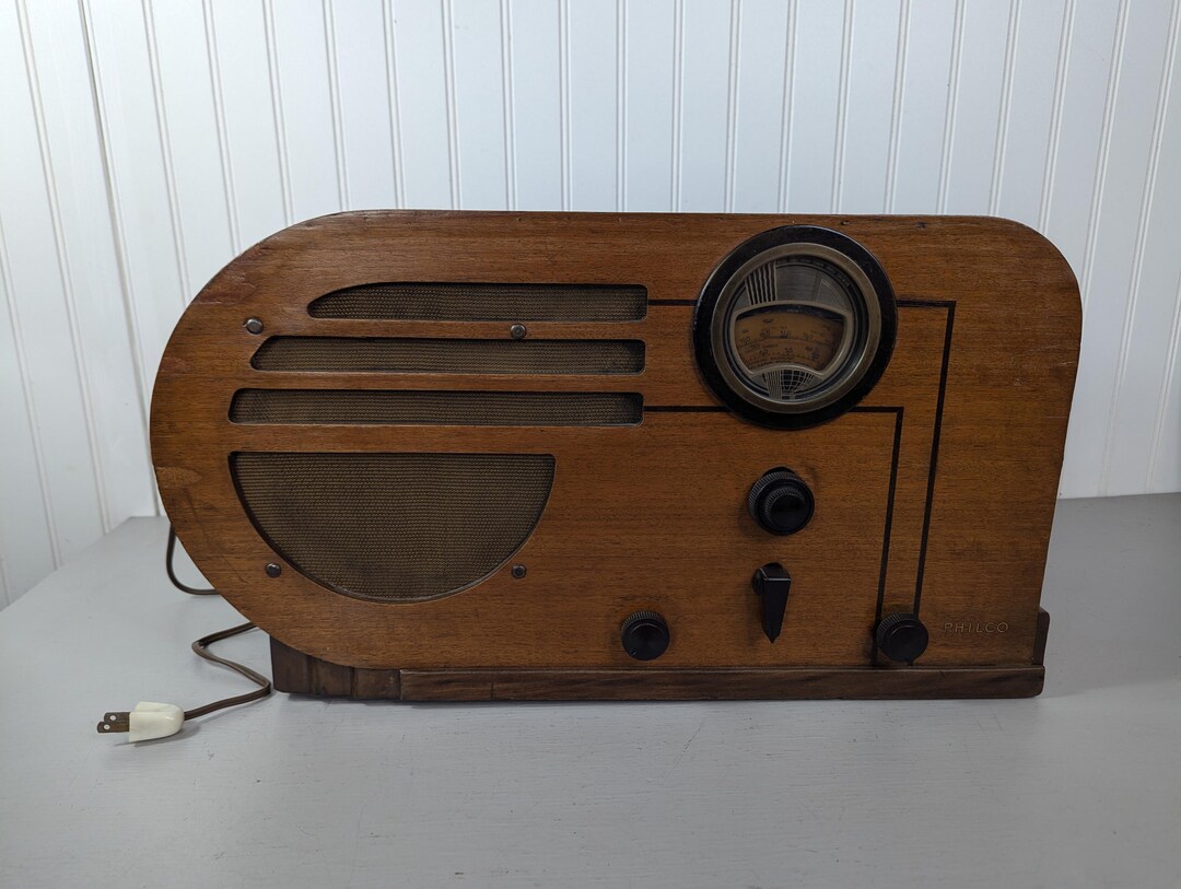 Antique Philco Tabletop Tube Radio June 1936 Art Deco Model 37-610T Working - Etsy
