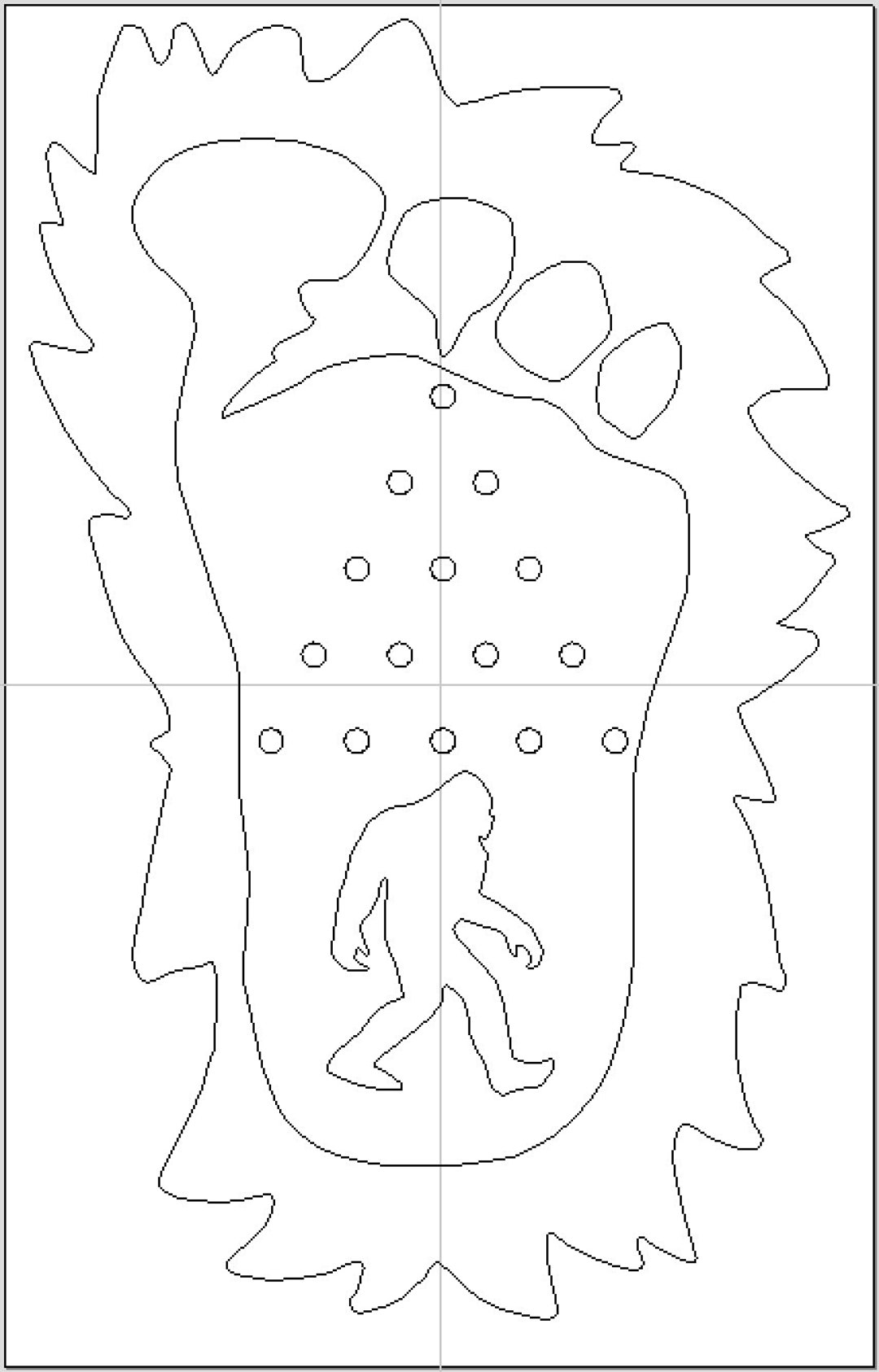Digital File for Making Bigfoot Solitaire - Etsy