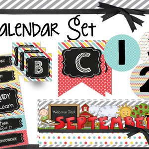 50% OFF SALE Calendar Classroom Set Printable | Etsy