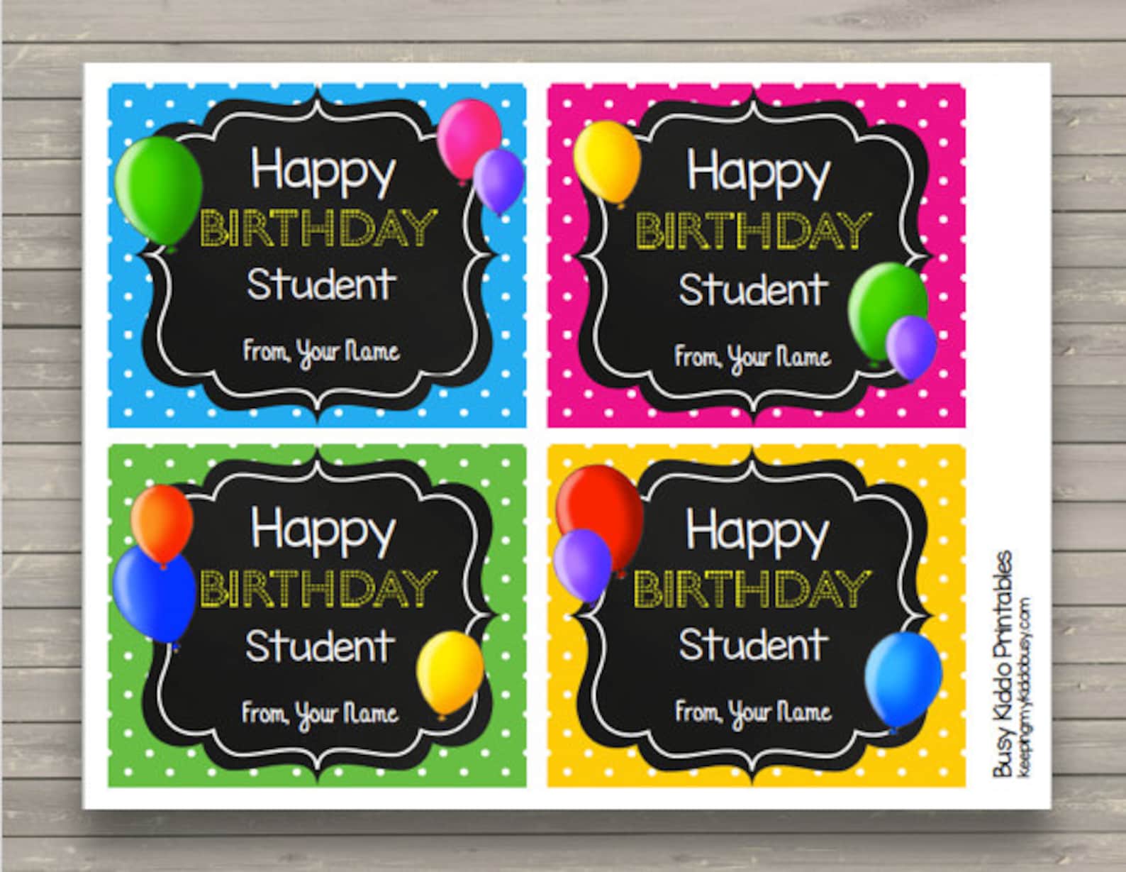 50% OFF SALE Birthday Cards {EDITABLE} Instant Download - Printable ...