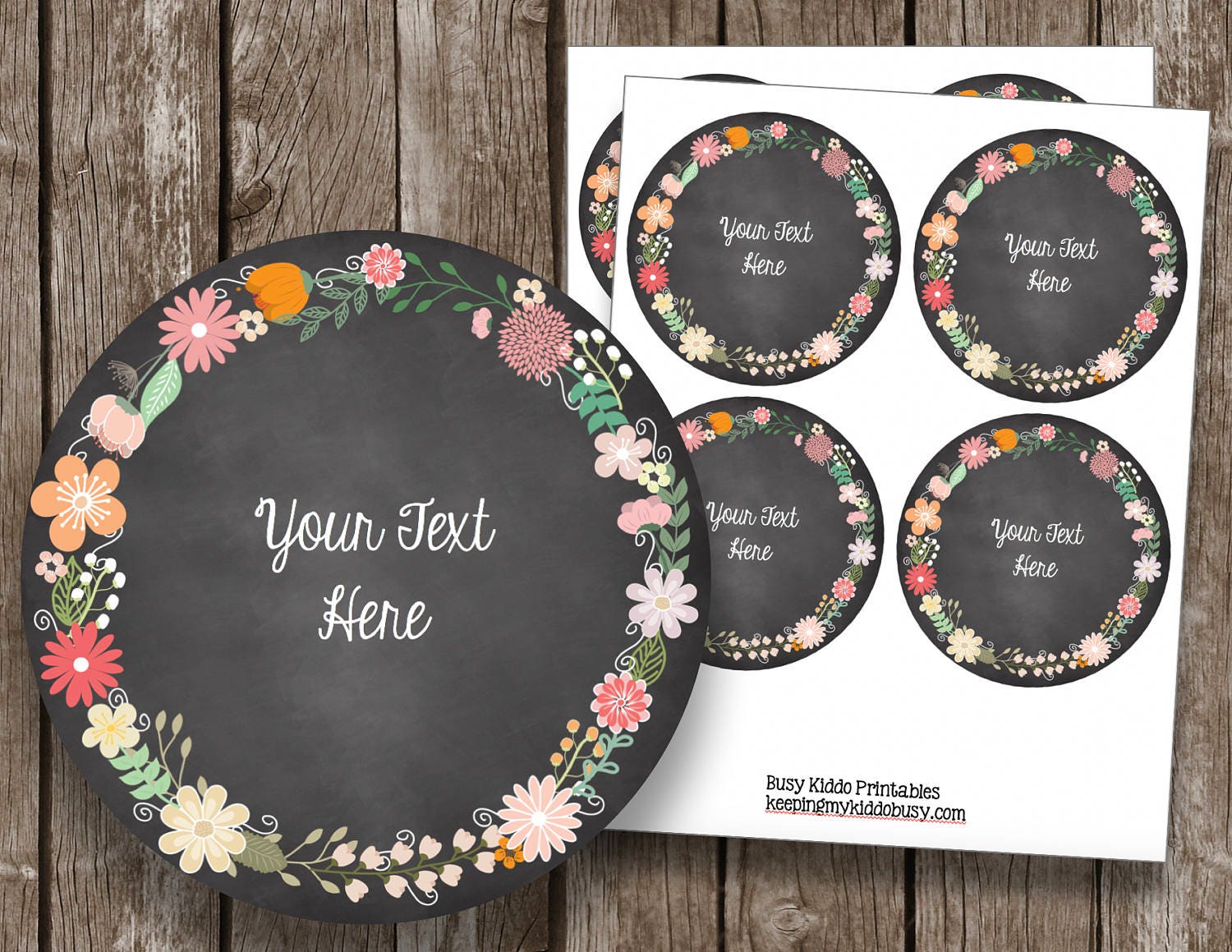 50% OFF SALE Editable Chalkboard Labels Notes Cards | Etsy