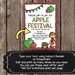 Apple Festival Invitation - EDITABLE - Harvest Celebration - School ...