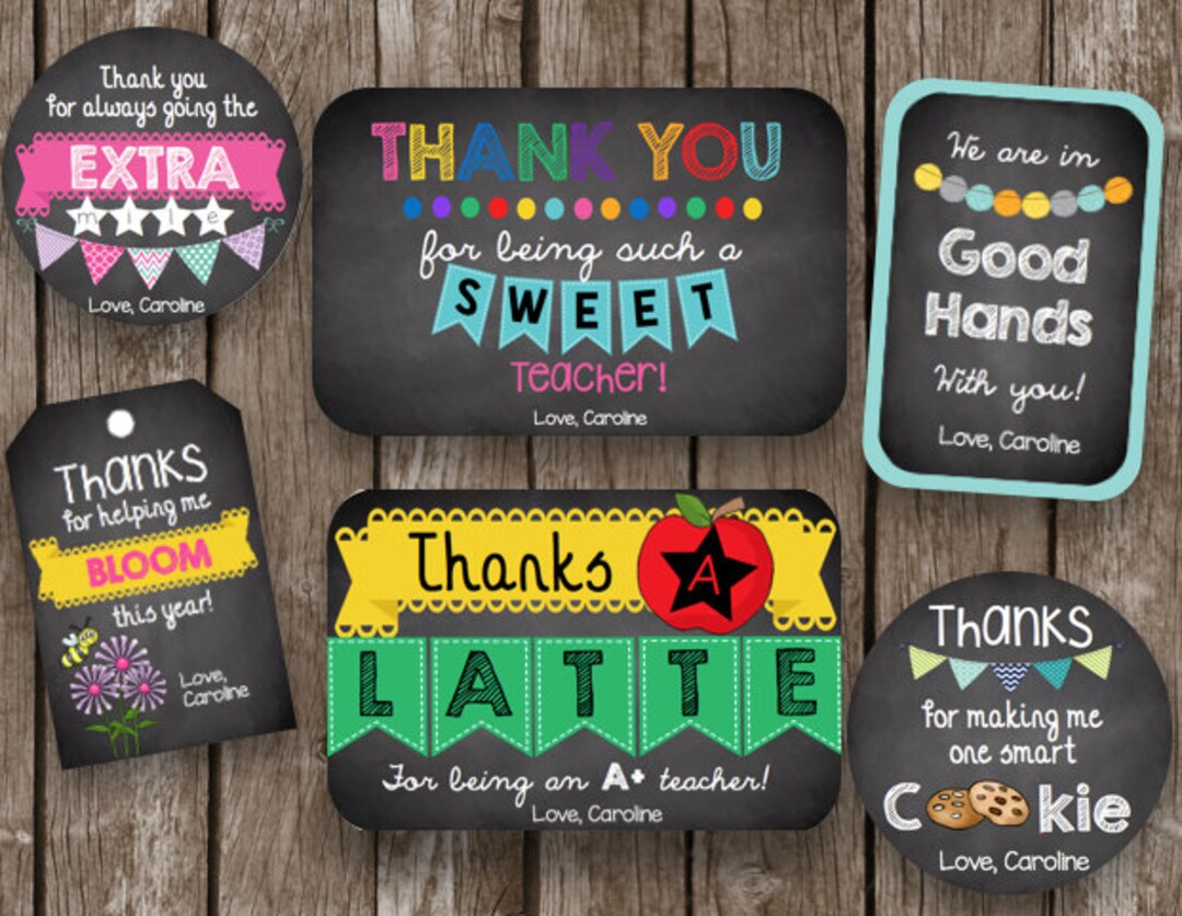 50% OFF SALE Teacher Appreciation BUNDLE- Gifts - Printable Card ...