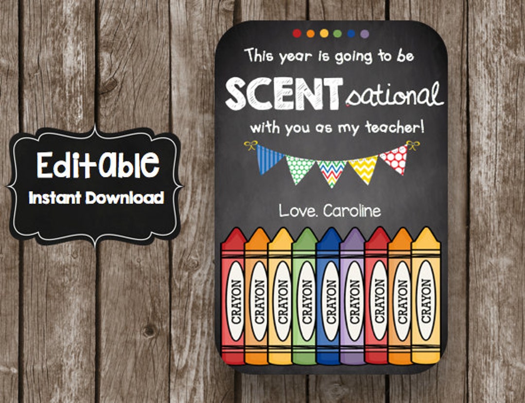 50% OFF SALE Scentsational Teacher Card - Sensational - Gift - Back to ...