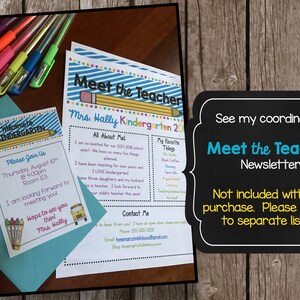 Welcome to Preschool - Open House Preschool - Back to School - Editable ...