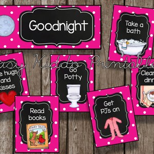 50% OFF SALE Routine Cards {instant Download} Morning & Night Time ...