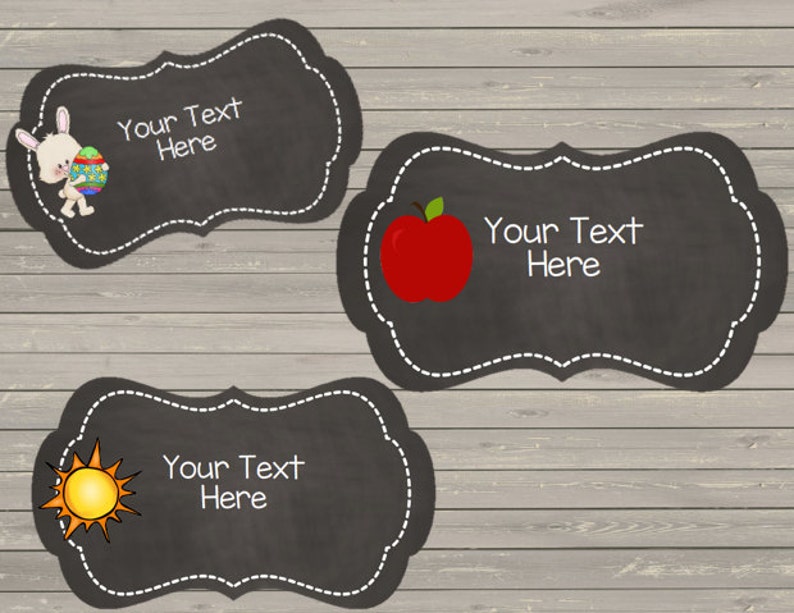 50% OFF SALE Monthly Chalkboard Labels editable Tags Notes - Etsy