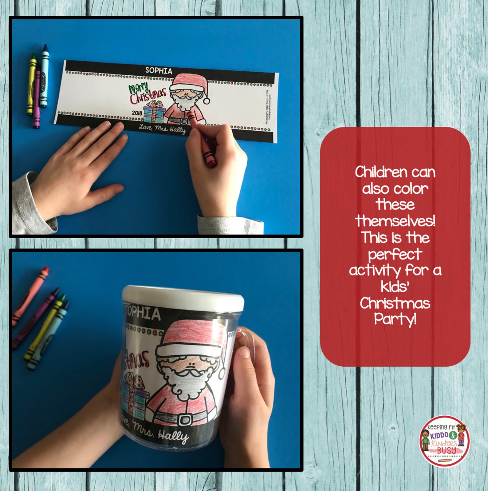 Personalized Santa Mugs Customized Kids Christmas Present - Etsy