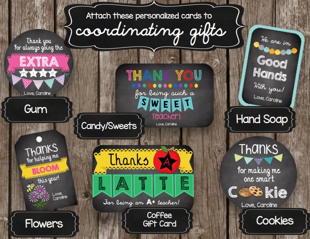 50% OFF SALE Teacher Appreciation BUNDLE Gifts Printable - Etsy