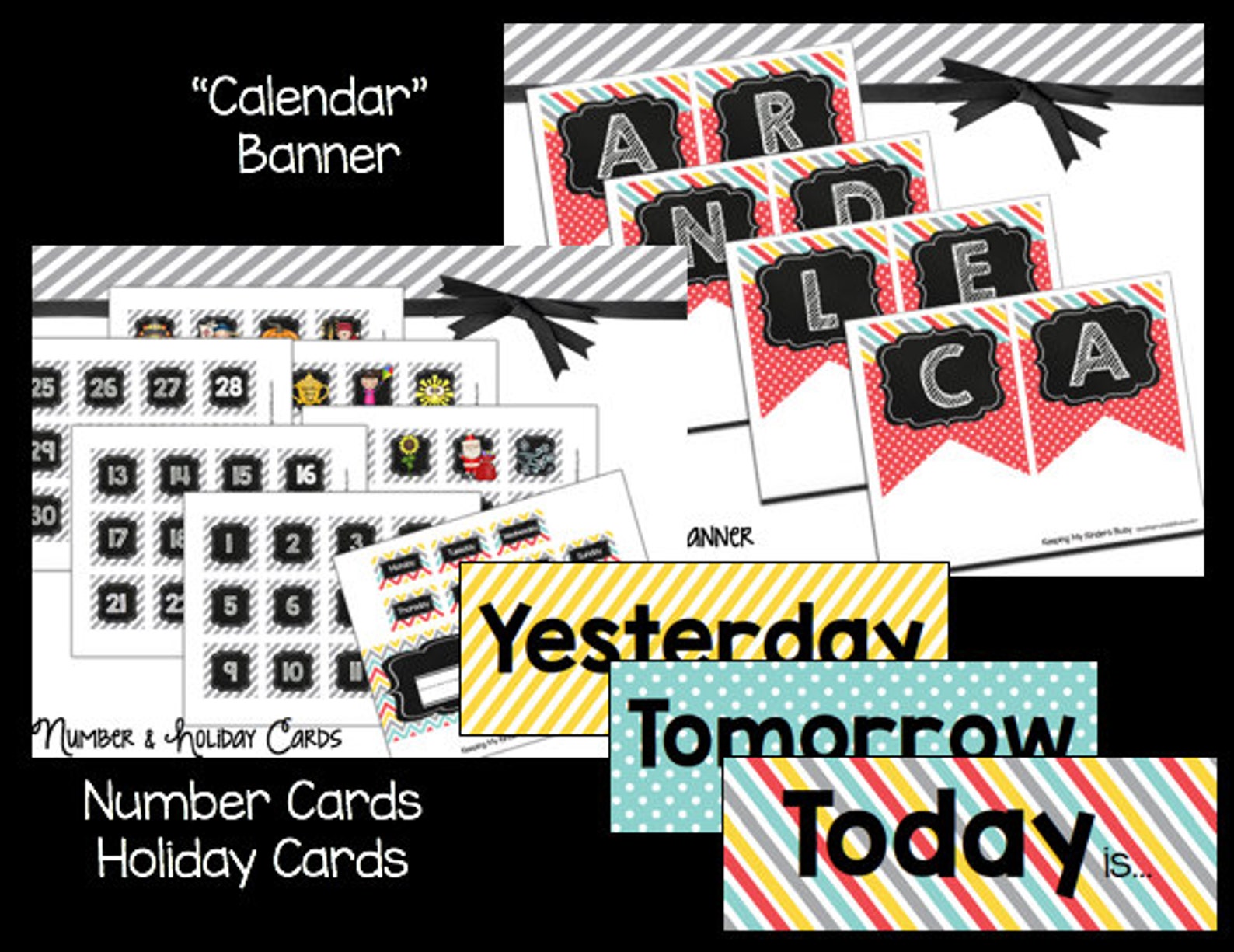50% OFF SALE Calendar Classroom Set Printable | Etsy