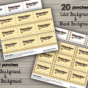 50% OFF SALE Chore Incentive Behavior Homework Punch Cards {instant ...