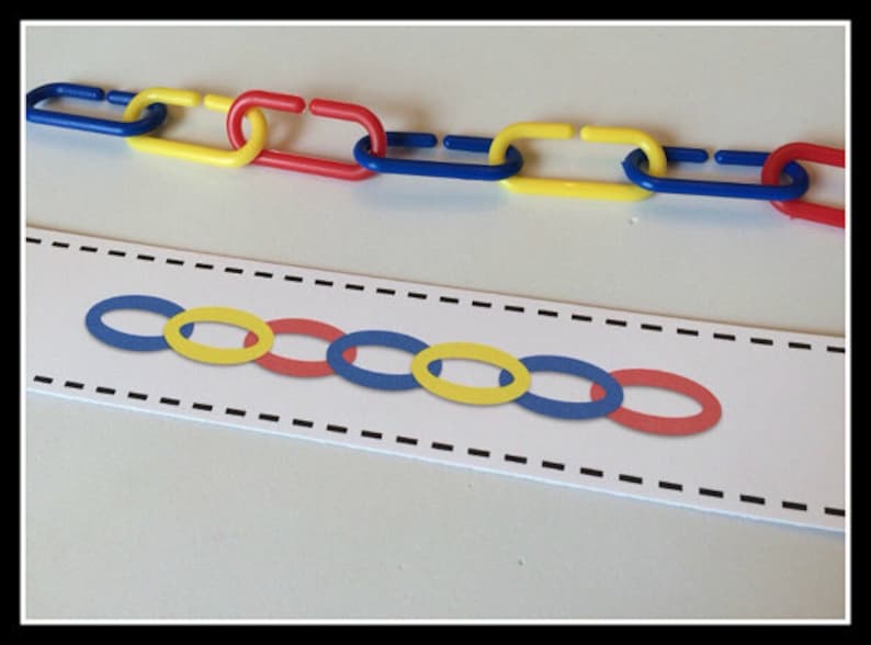 50% OFF SALE - Linking Chains - PDF - Instant Download - Printable ...