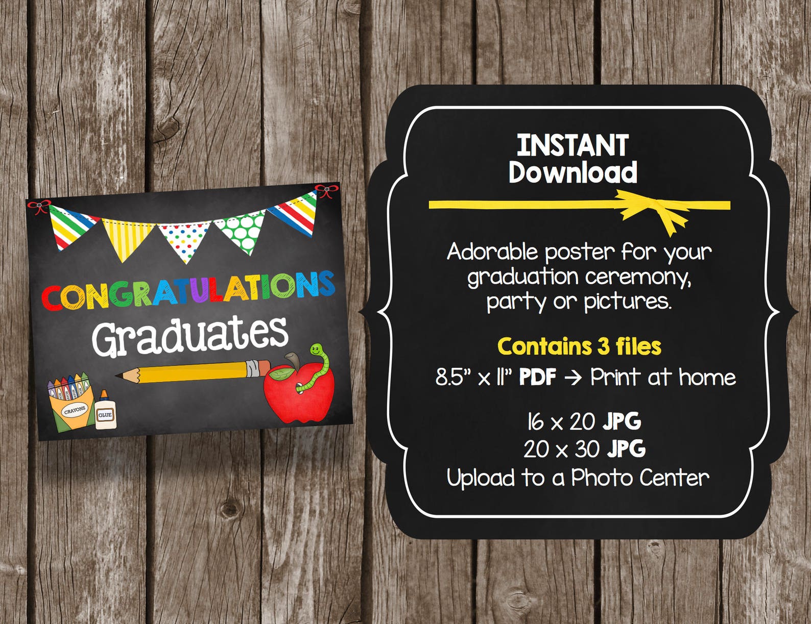 50% OFF SALE Graduation Sign - Poster - Picture - Photo Prop ...