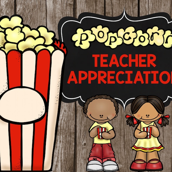 Teacher Appreciation Popcorn - Etsy
