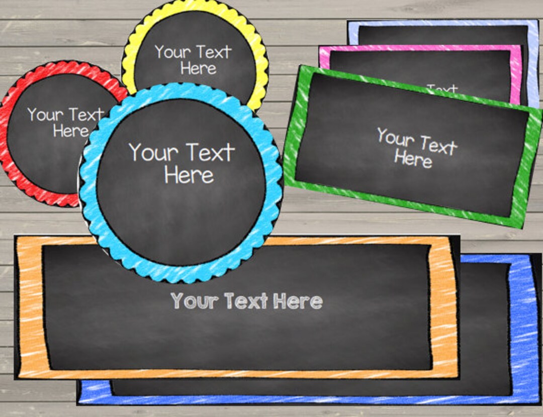 50% OFF SALE Chalkboard Labels {editable} 3 Sizes - Instant Download ...