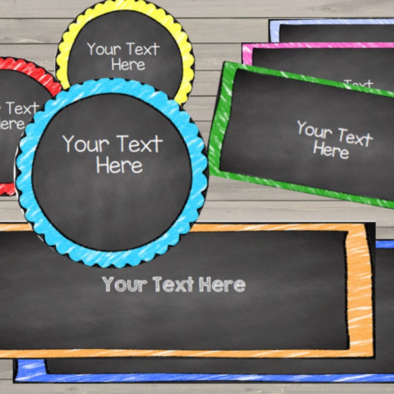 Chalkboard Label - Etsy