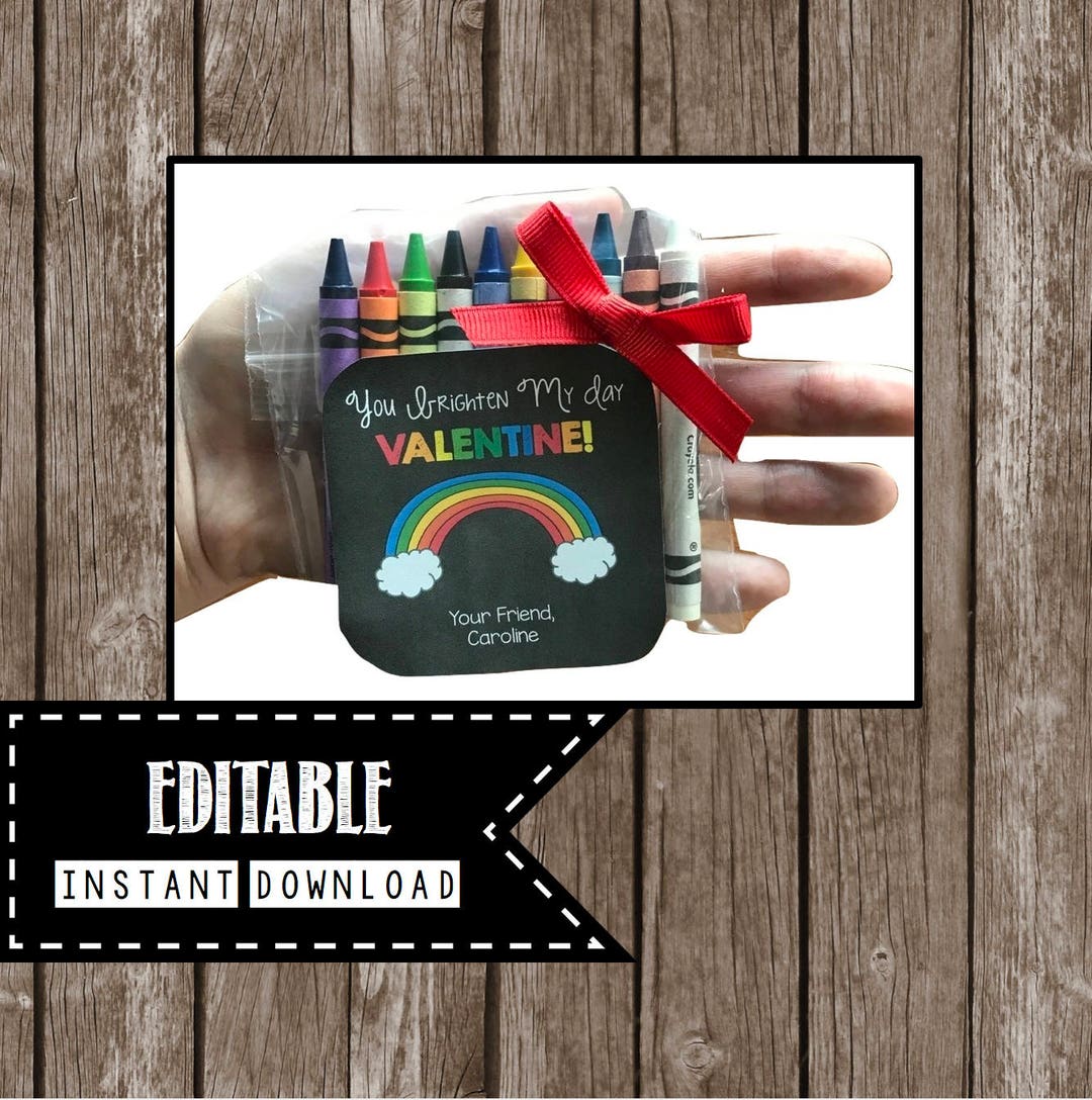 Valentine's Day Colorful Rainbow - Paint - Crayons - Bright ...