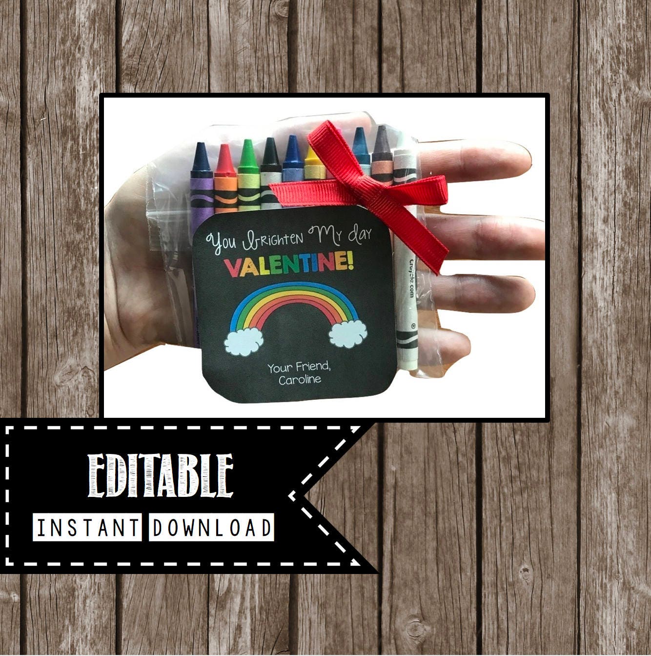 Valentine's Day Colorful Rainbow - Paint - Crayons - Bright ...
