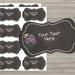 50% OFF SALE Monthly Chalkboard Labels {editable} Tags - Notes ...