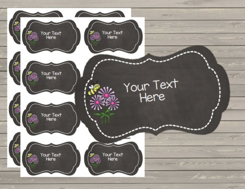 50% OFF SALE Monthly Chalkboard Labels editable Tags Notes - Etsy