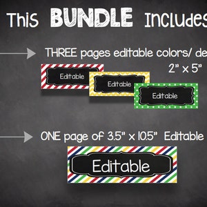 50% OFF SALE - Editable Tags - Labels - Cards - Banner - Classroom ...