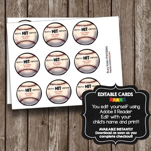 Baseball Valentines Day Card - Valentine's - Printable Custom ...