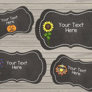 50% OFF SALE Monthly Chalkboard Labels {editable} Tags - Notes ...