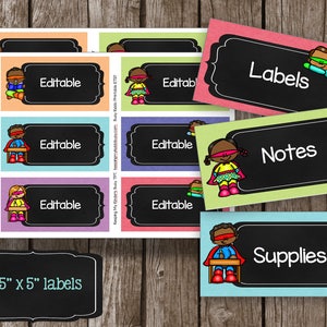 Superhero Cards - Labels - Tags - Classroom Supplies - Editable ...