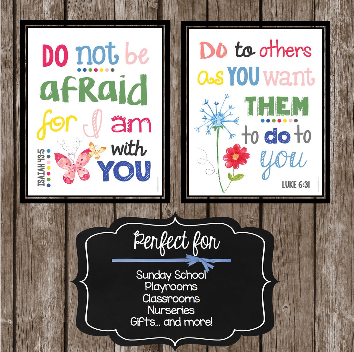 Scripture Posters BUNDLE Kids Bible Verses Printable Wall - Etsy