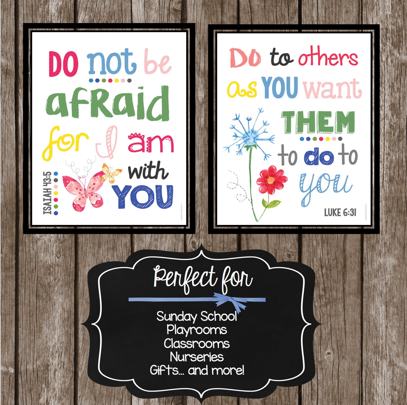 Scripture Posters BUNDLE - Kids Bible Verses - Printable Wall Art ...