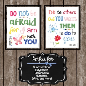 Scripture Posters BUNDLE - Kids Bible Verses - Printable Wall Art ...