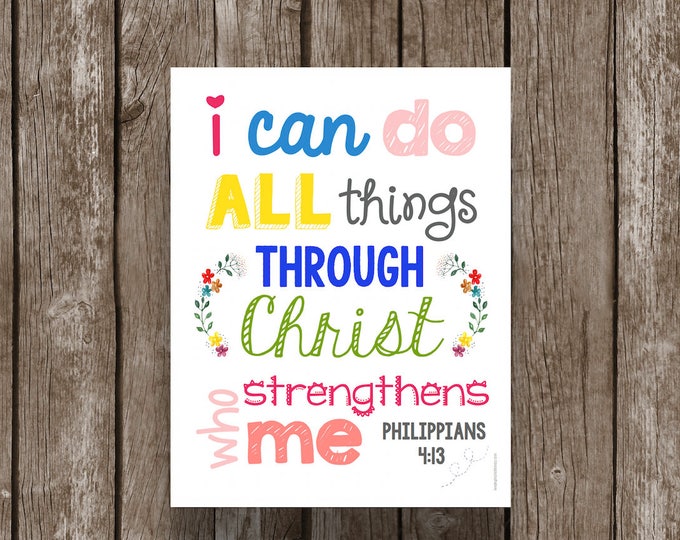 Scripture Posters BUNDLE - Kids Bible Verses - Printable Wall Art ...