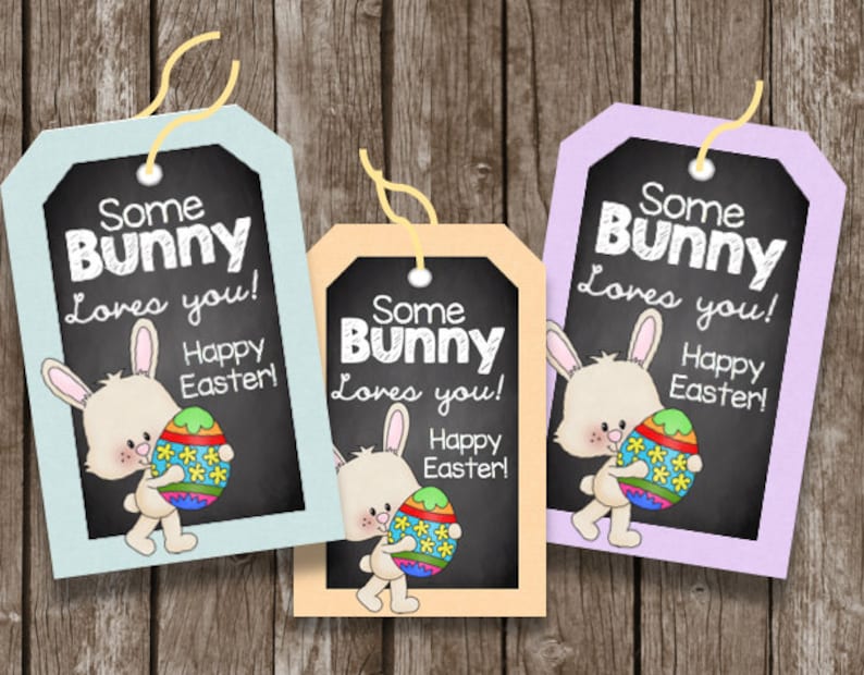 50% OFF SALE Easter Tags Labels Cards Round Instant | Etsy